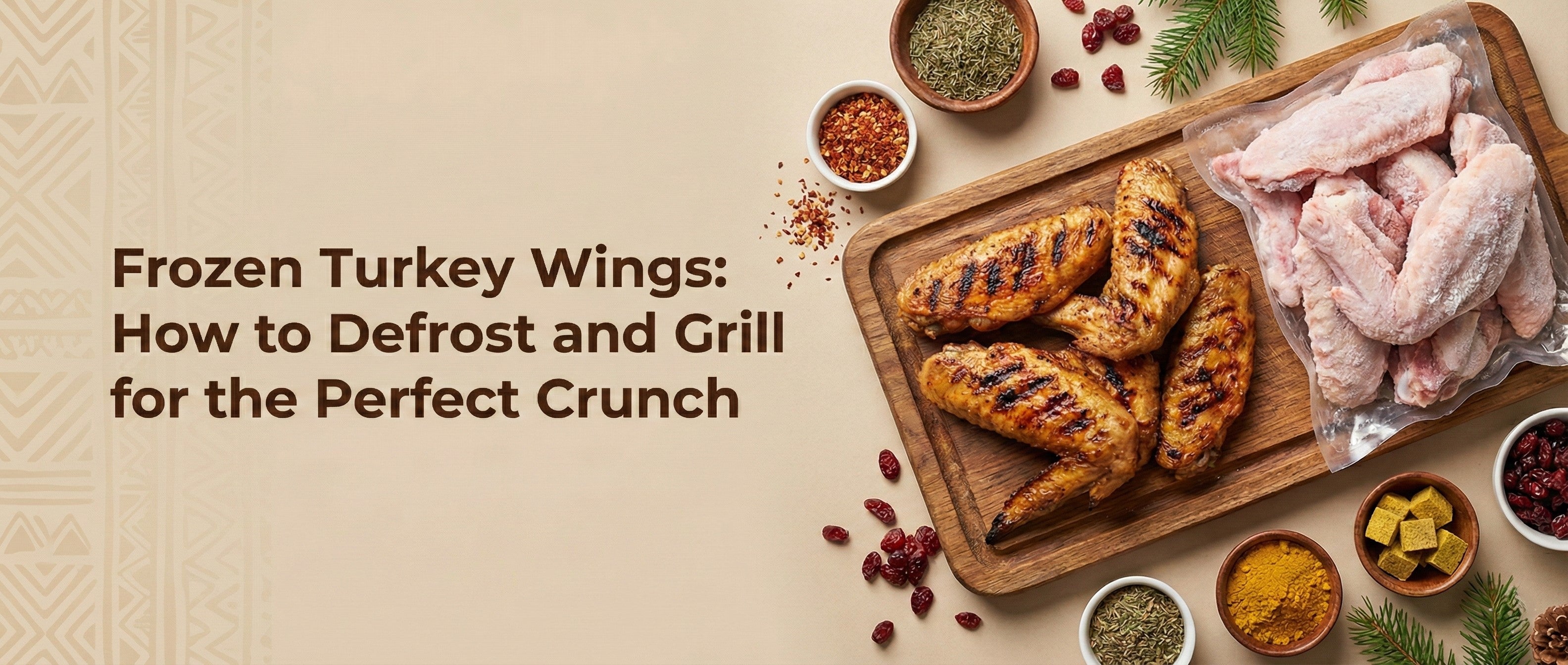 How to Defrost & Grill Frozen Turkey Wings for Crunch | Niyis – Niyis ...