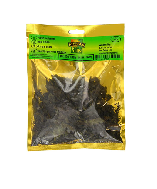 African Sun Dried Efirin Leaves 25g — UK Delivery – Niyis African ...